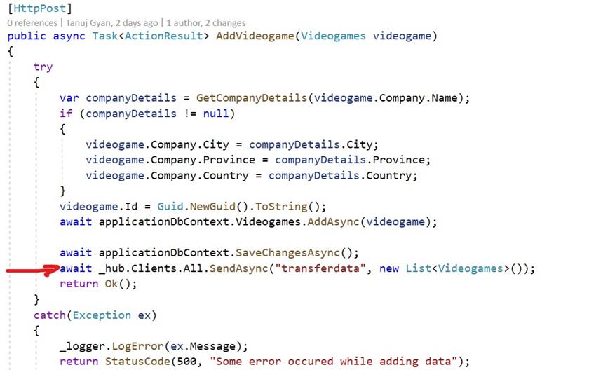 How To Do Live Data Refresh In Angular 11 Using Signalr